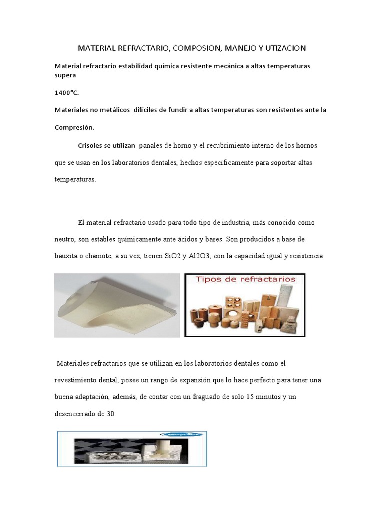 Material Refractario | PDF
