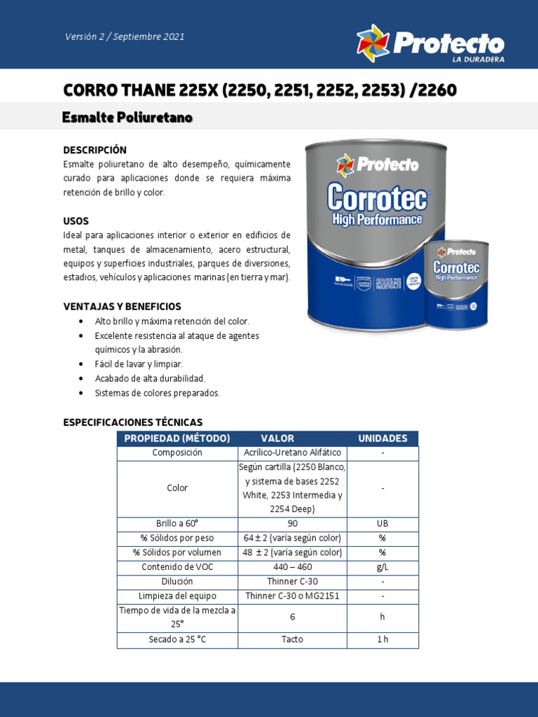 Corro Thane 225x 2260 | PDF | Química | Sustancias químicas