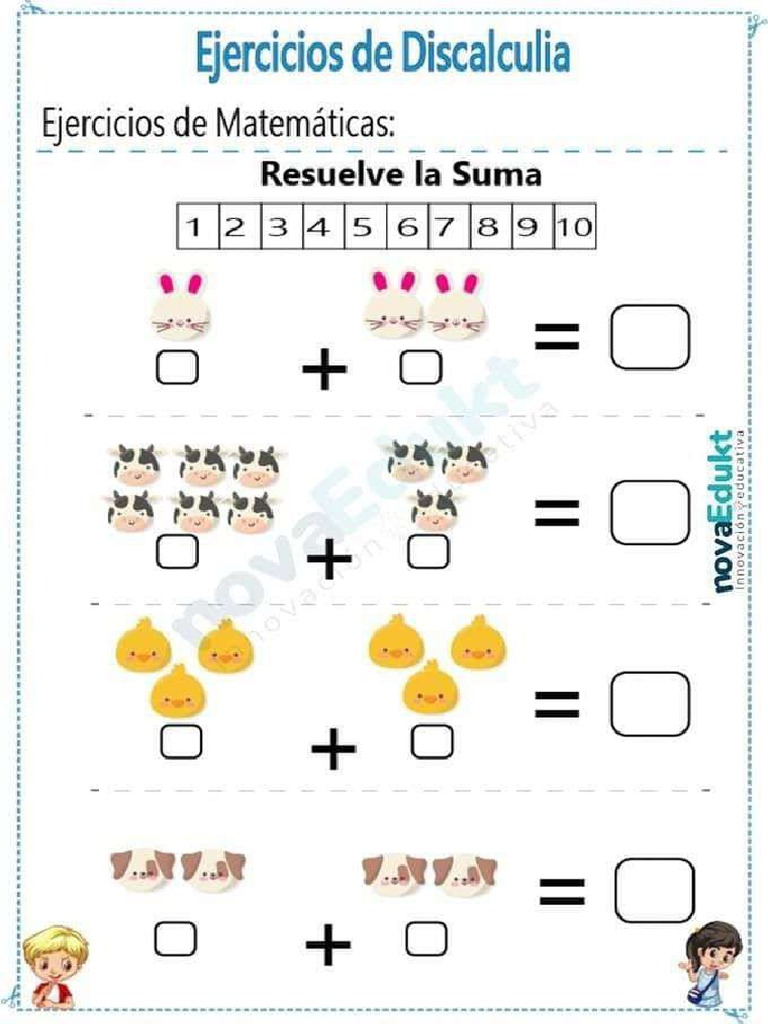 13. Ejercicios de Discalculia III autor NovaEdukt | PDF