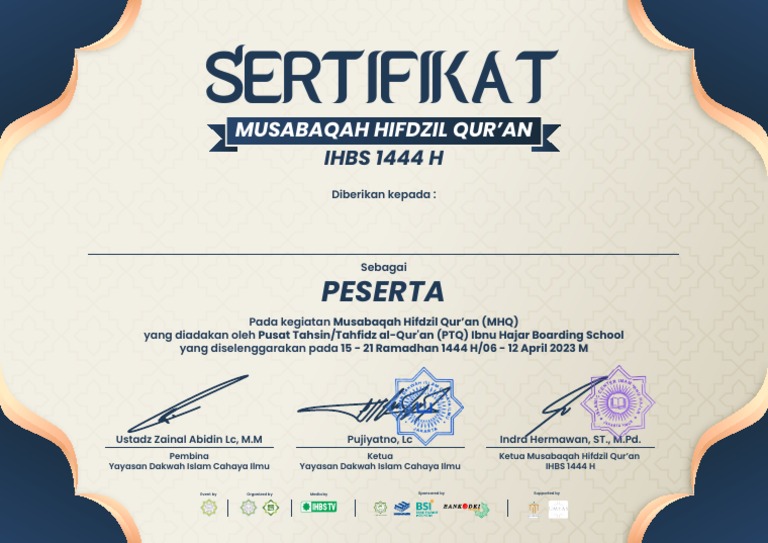 Sertifikat Pelatihan | PDF