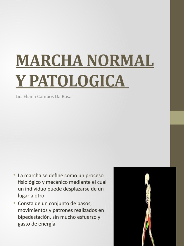 Tipos de Marcha Normal y Patológica | PDF | Pie | Rodilla