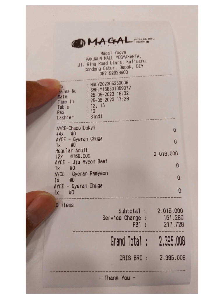 Contoh Invoice Grill | PDF