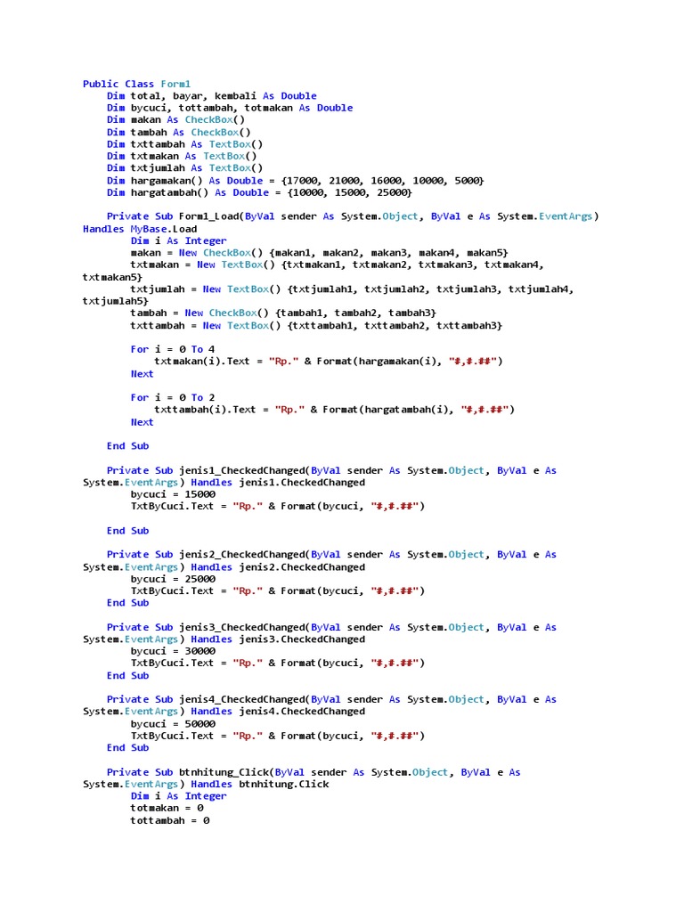 Codding Tugas Akhir DPK 1 | PDF