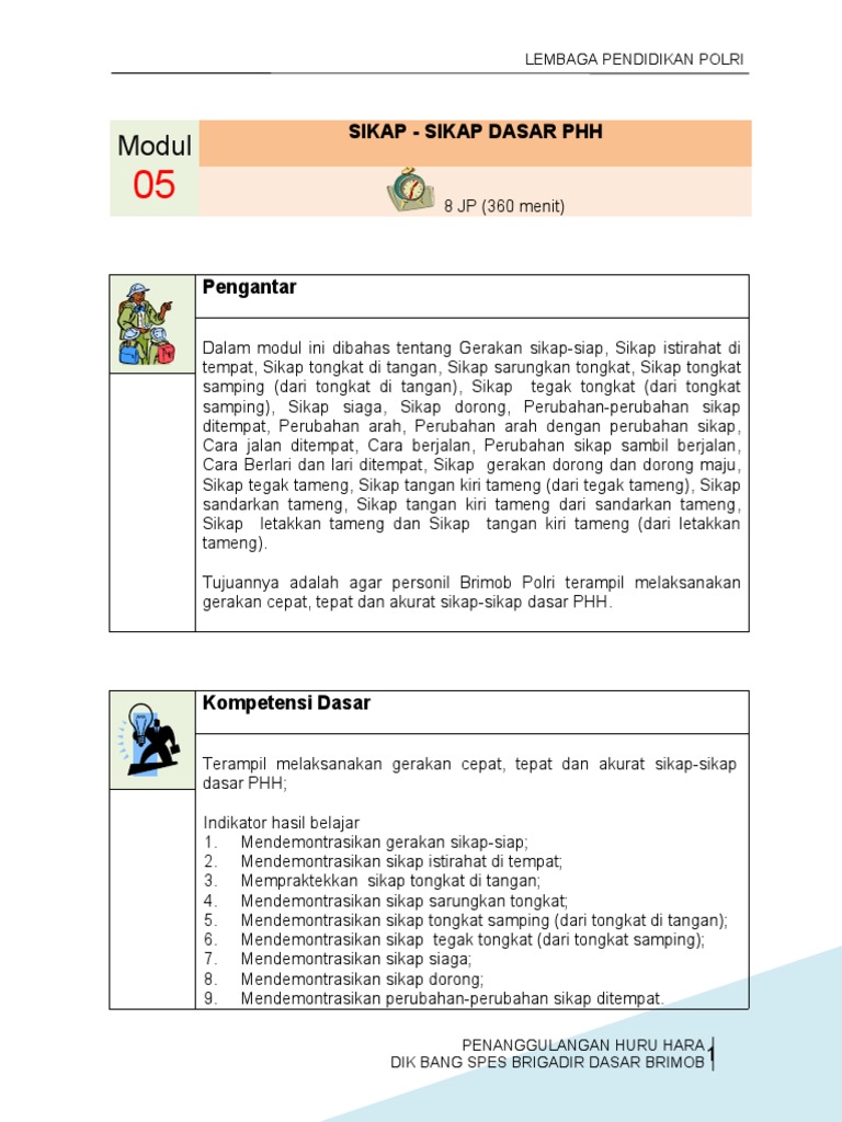 Modul 5 Sikap - Sikap Dasar PHH - Pak Hadi Siap Print | PDF | Karier & Perkembangan | Kajian ...