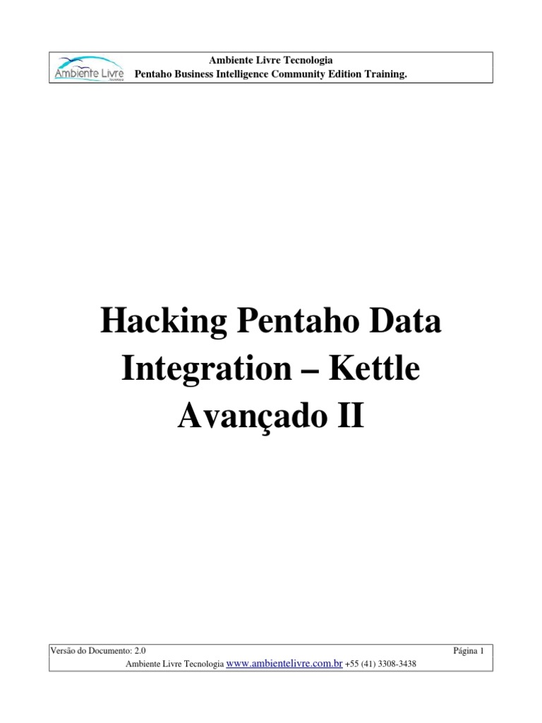 104 Hacks Pentaho Data Integration Avancado Aula2 Pdf Xml Recuperação De Informação 