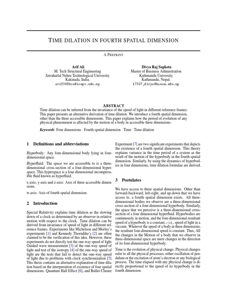 The Ancient Theory of Everything Part-1 | PDF | Dimension | Spacetime