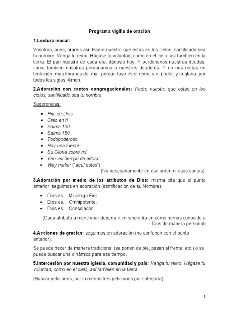 Programa Vigilia 26 de Mayo 2023 | PDF | orador del Señor