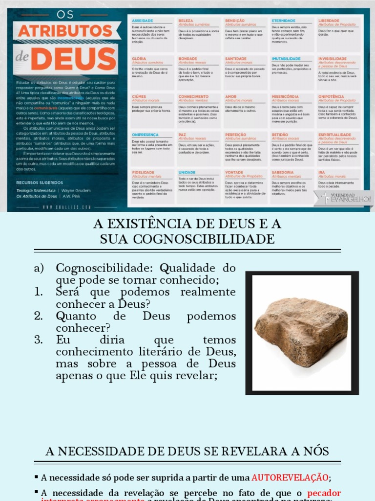 OS ATRIBUTOS DE DEUS | PDF | Deus | Conhecimento