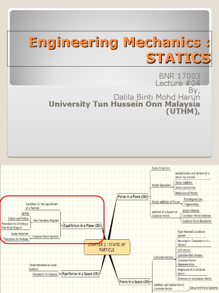 2D Particle Equilibrium in Statics | PDF | Force | Tension (Physics)