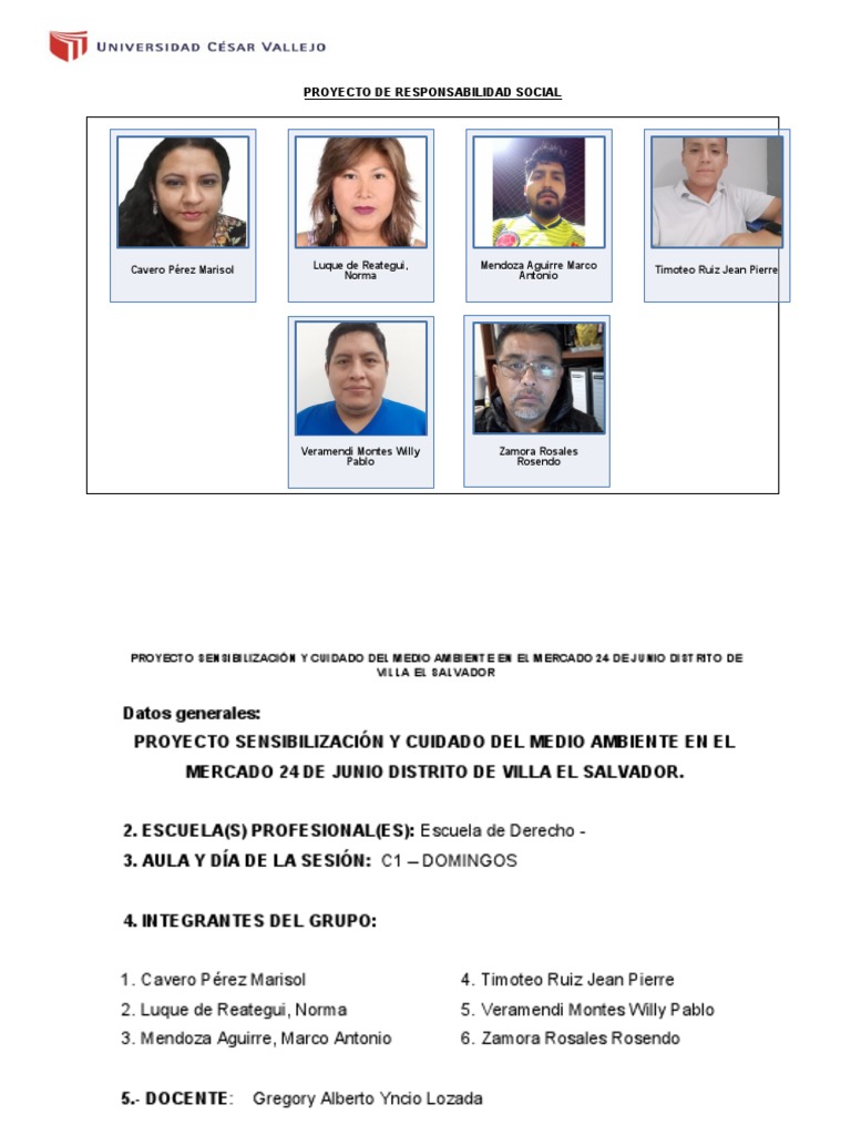 PROYECTO DE RESPONSABILIDAD SOCIAL - Grupo Final | PDF | Residuos | Reciclaje