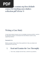 Case Study Analysis | PDF | Case Study | Cognition
