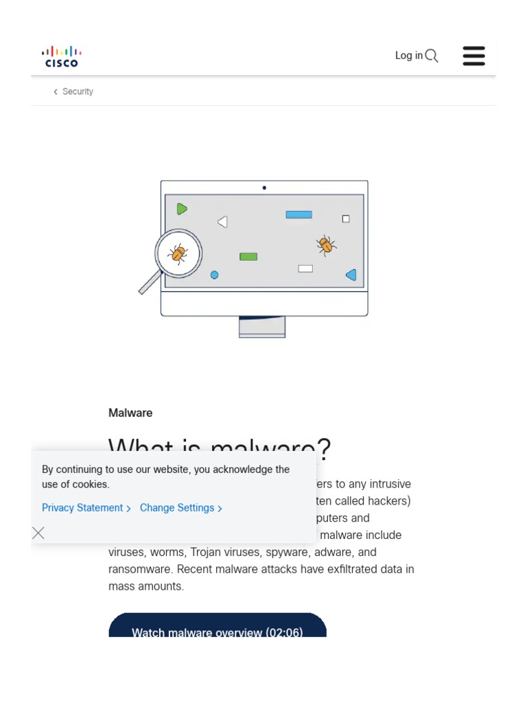 What Is Malware? - Definition and Examples - Cisco | PDF | Malware ...