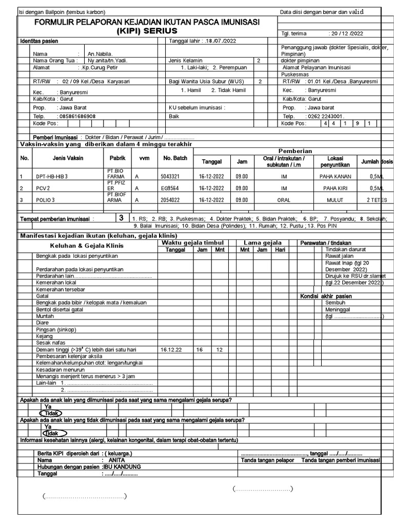 Form KIPI Serius Final | PDF