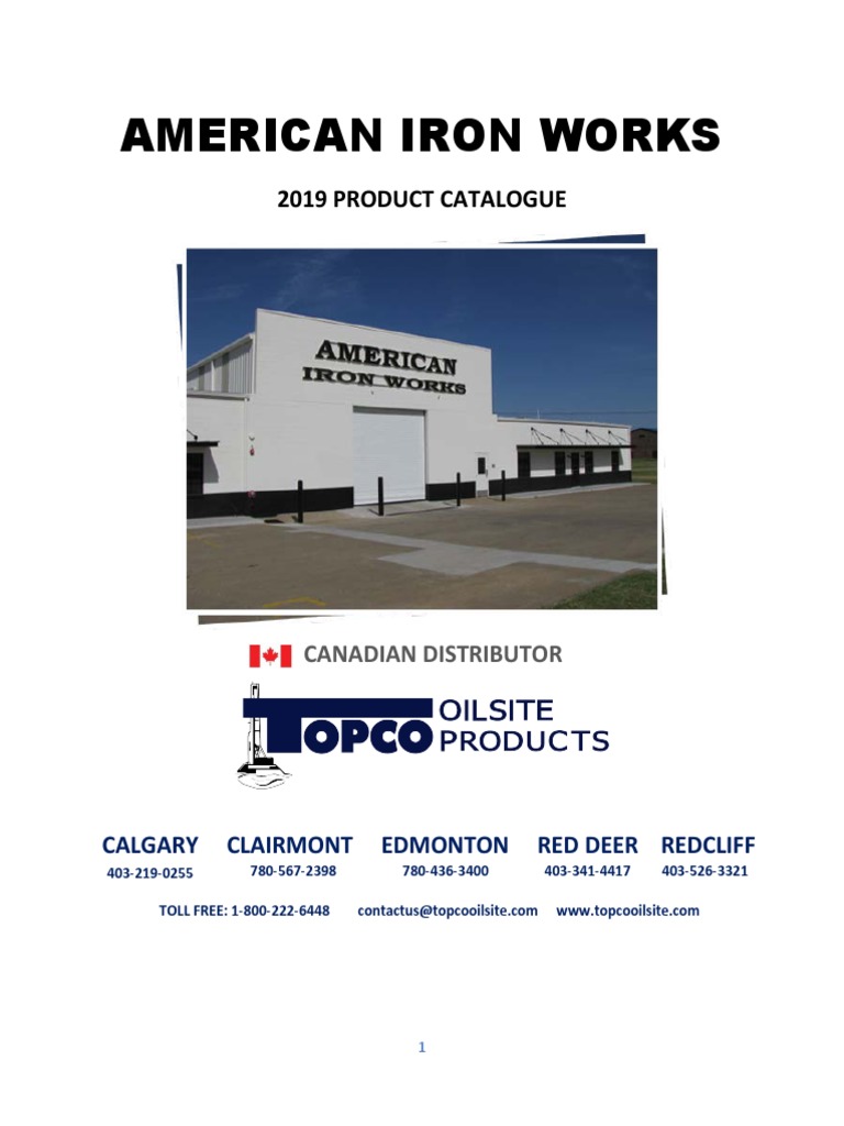 AMERICAN IRON WORKS Final | PDF | Pipe (Fluid Conveyance) | Screw