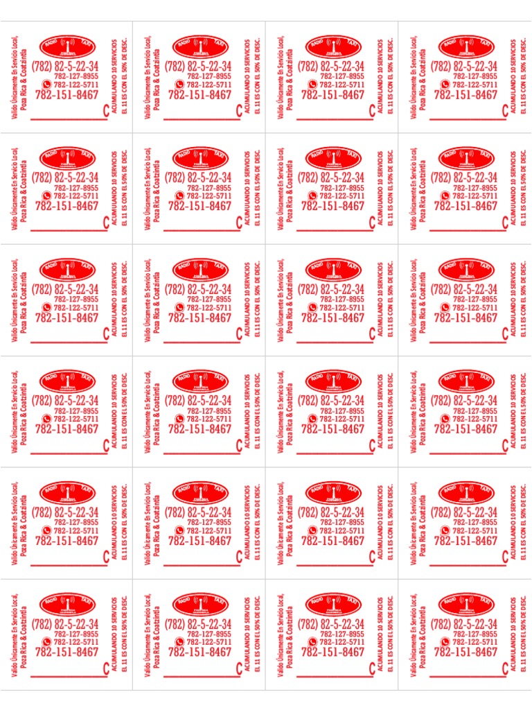 Boletos Taxi | PDF