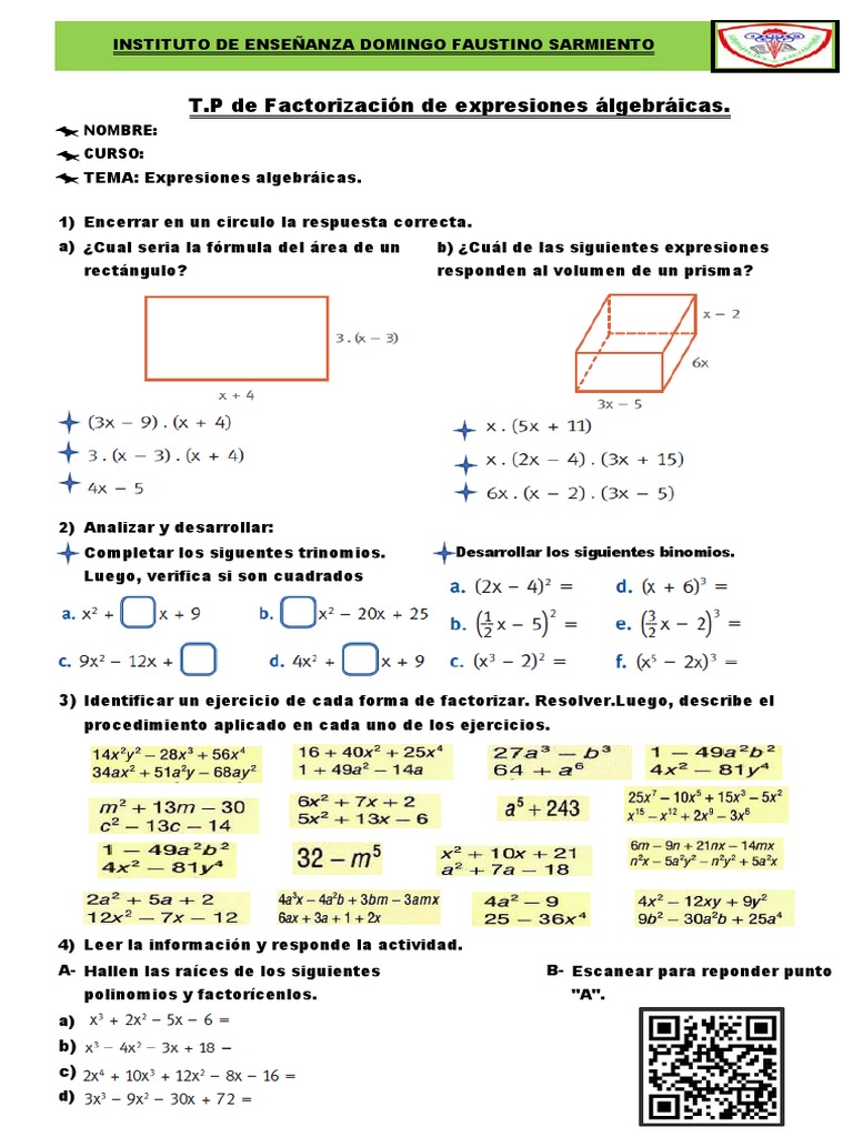 Factorizacion de Polinomios | PDF