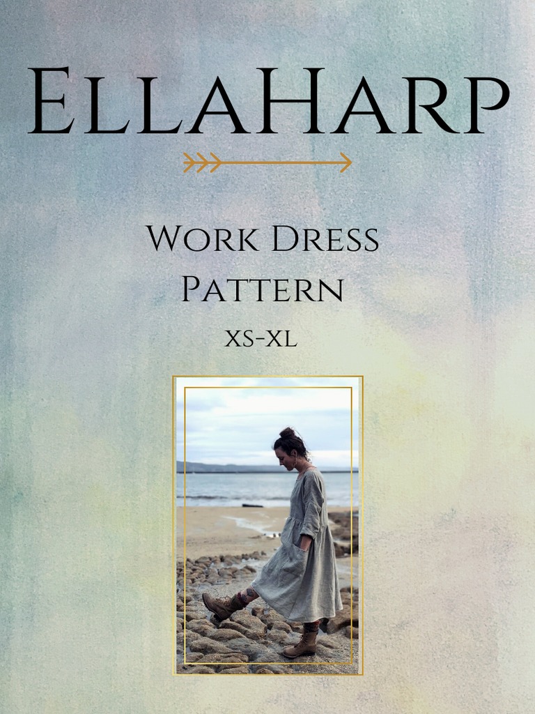 Work Dress Pattern | PDF | Seam (Sewing) | Dress