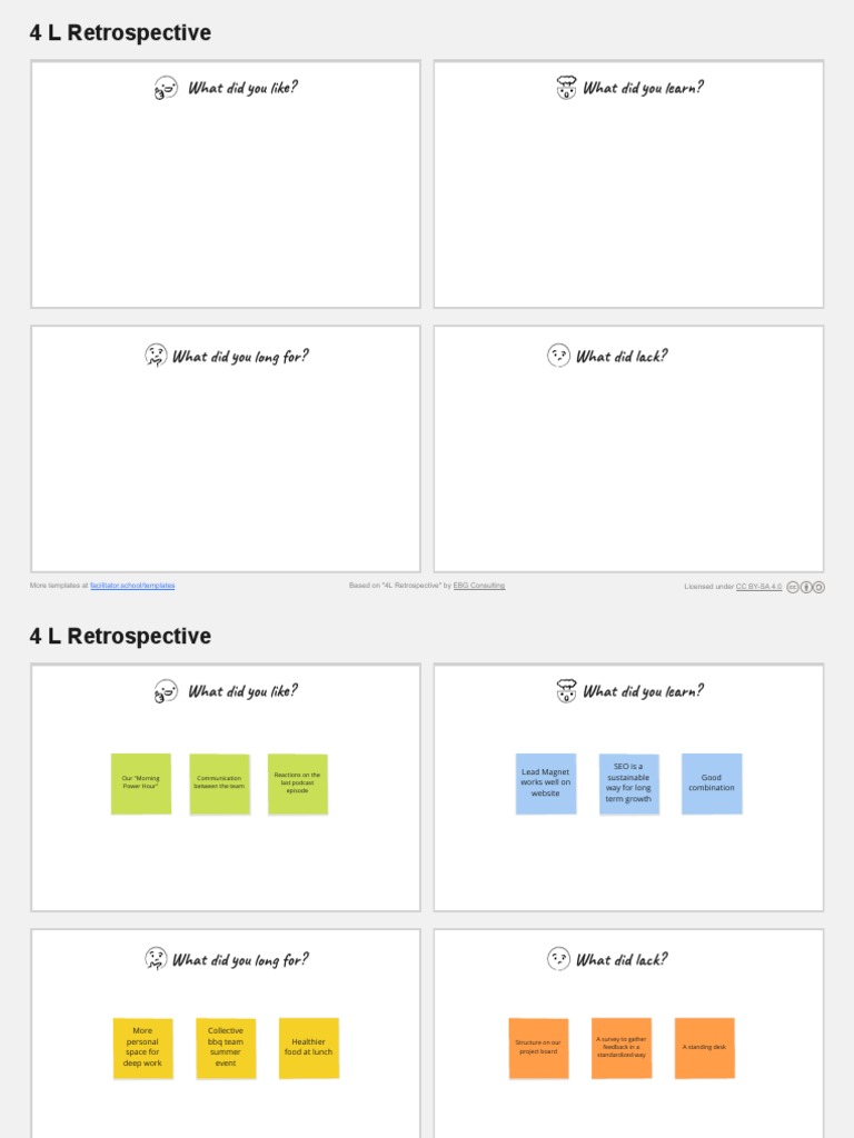 4L Retrospective Template | PDF