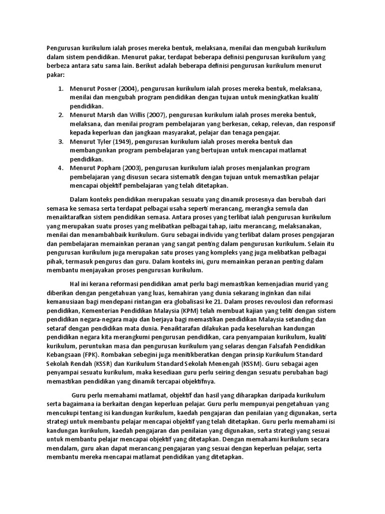 Pendidikan Merupakan Sesuatu Yang Dinamik Prosesnya Dan Berubah Dari ...