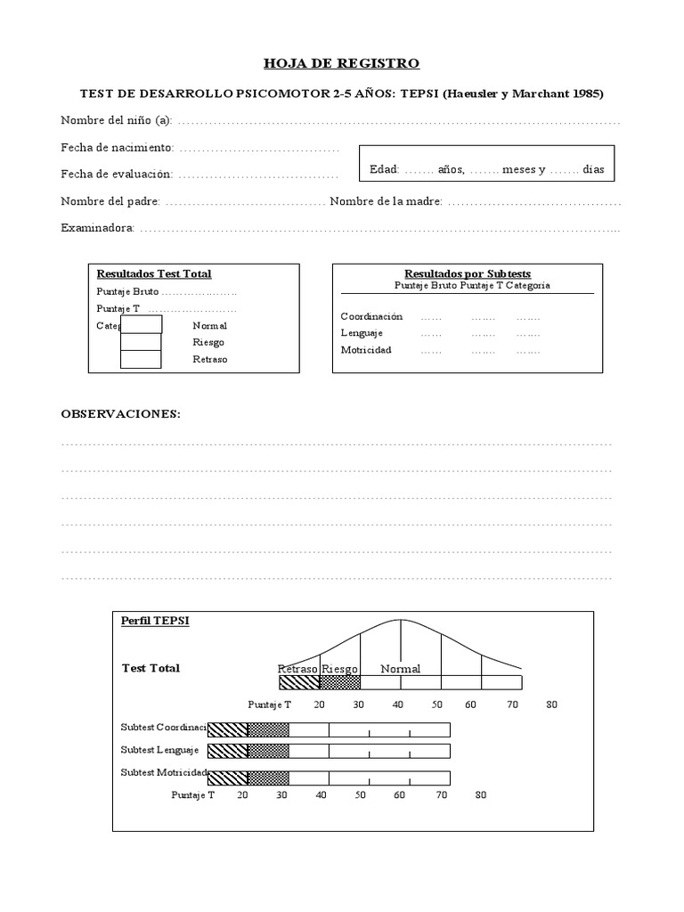 Protocolo TEPSI | PDF | Organismos