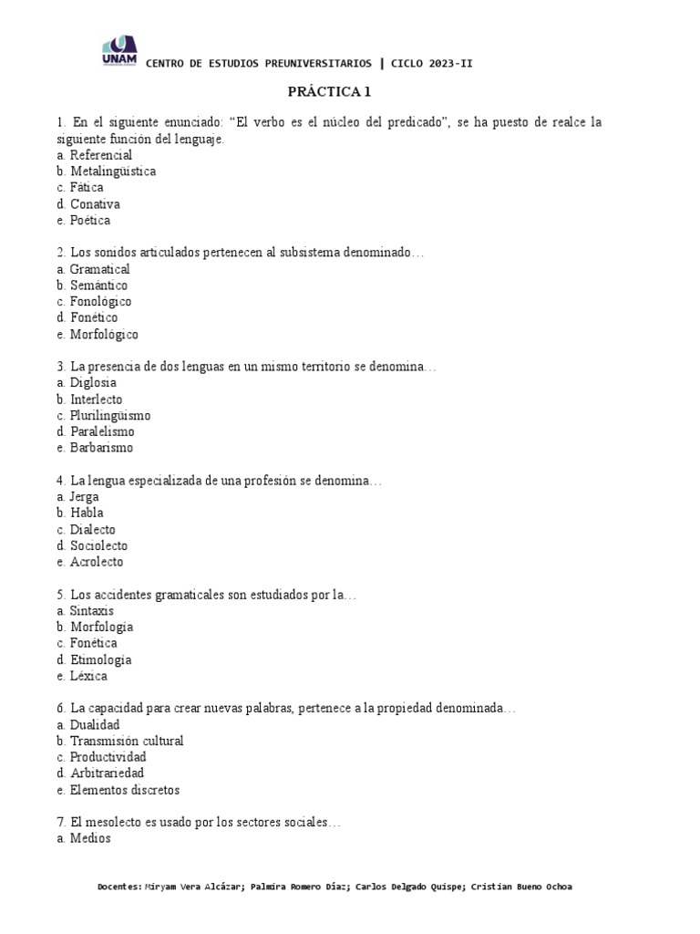 PRÁCTICA 1 Comunicación Humana | PDF | Palabra | Gramática
