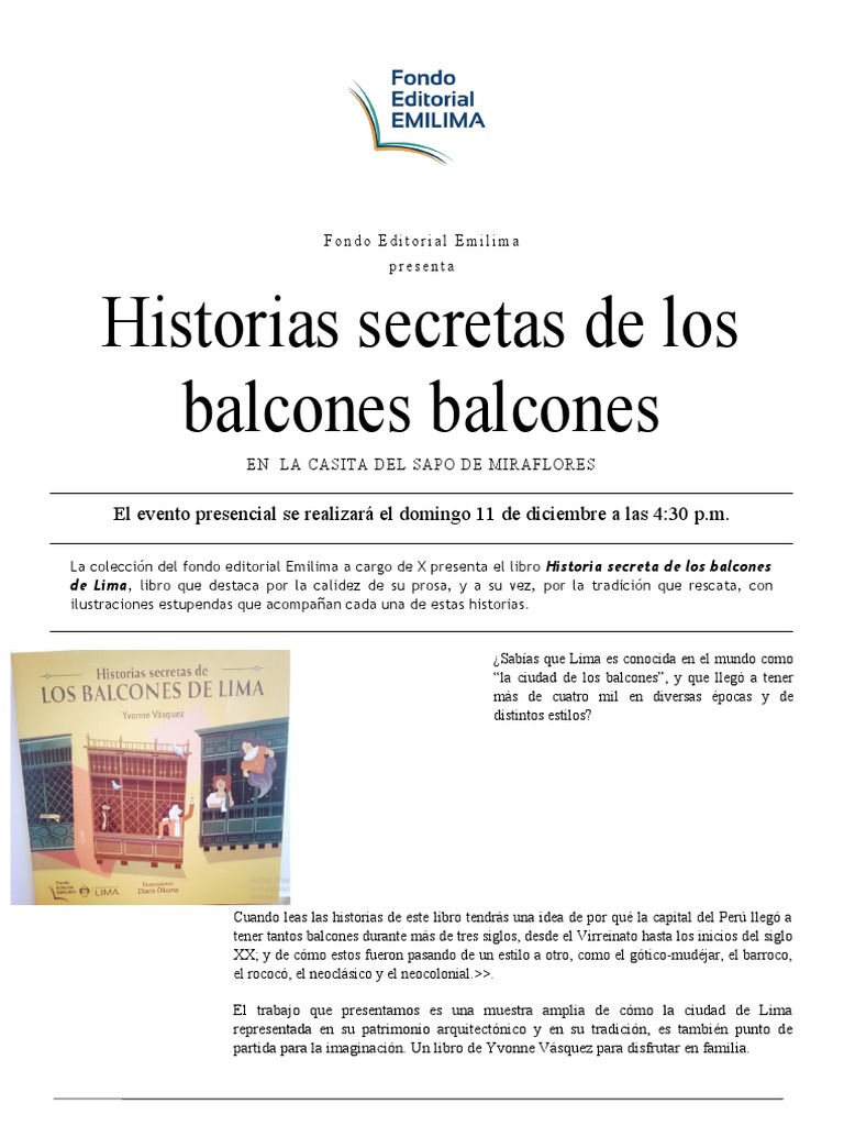 Nota de Prensa Emilima | PDF | Clásicos