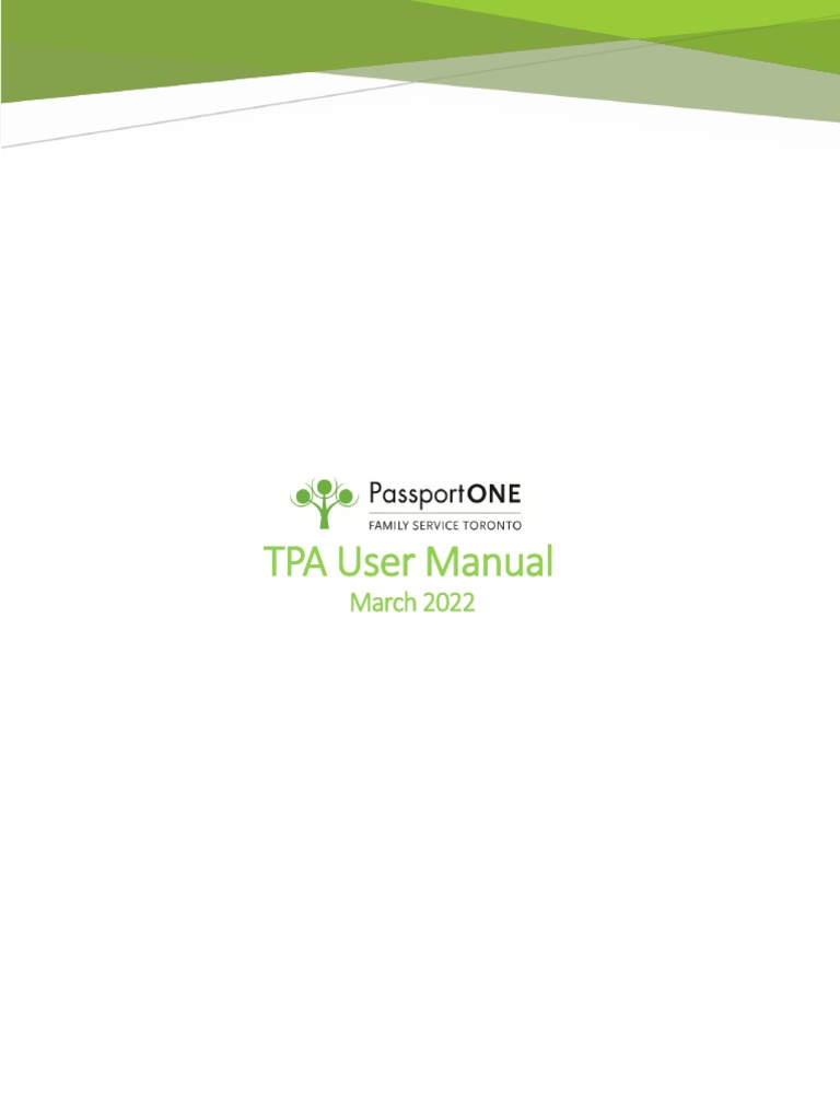 Tpa User Guide Pdf Login User Computing