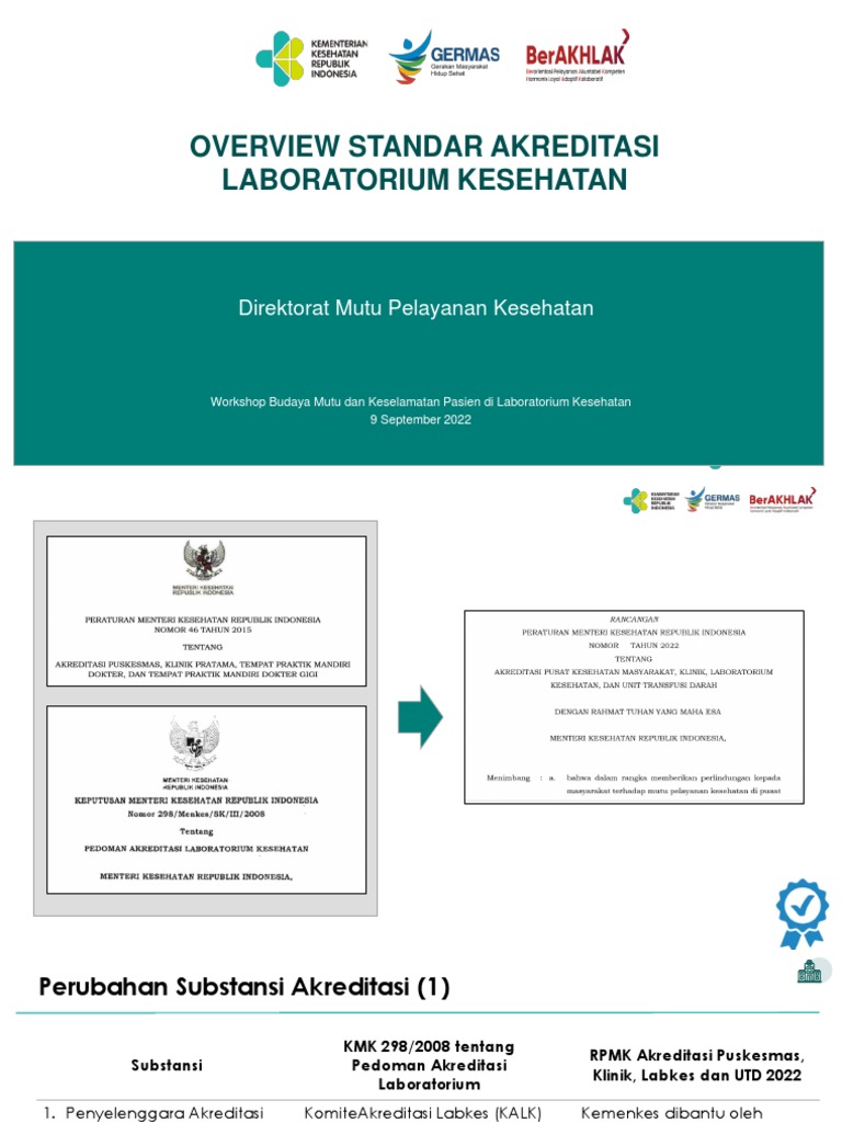 #2 Overview Standar Akreditasi Labkes 090922 | PDF