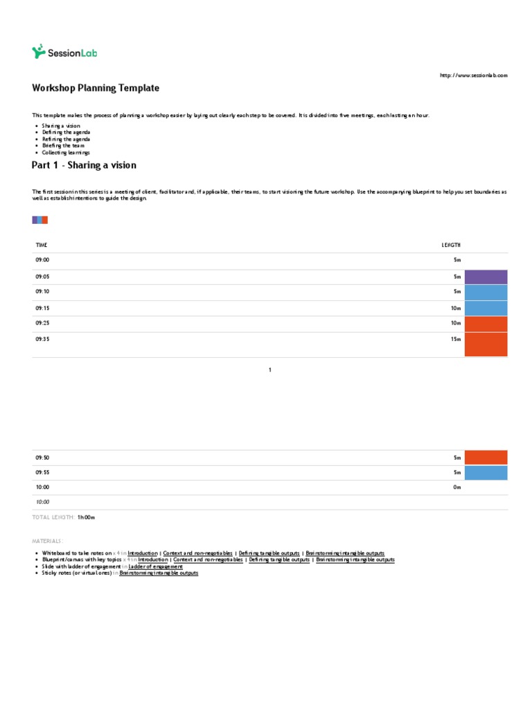 Workshop Planning Template | PDF | Information | Cognitive Science