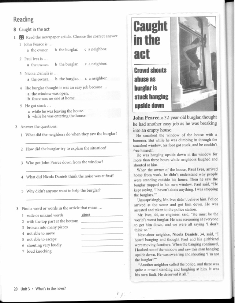 HEADWAY II Workbook Unit 3-5 | PDF