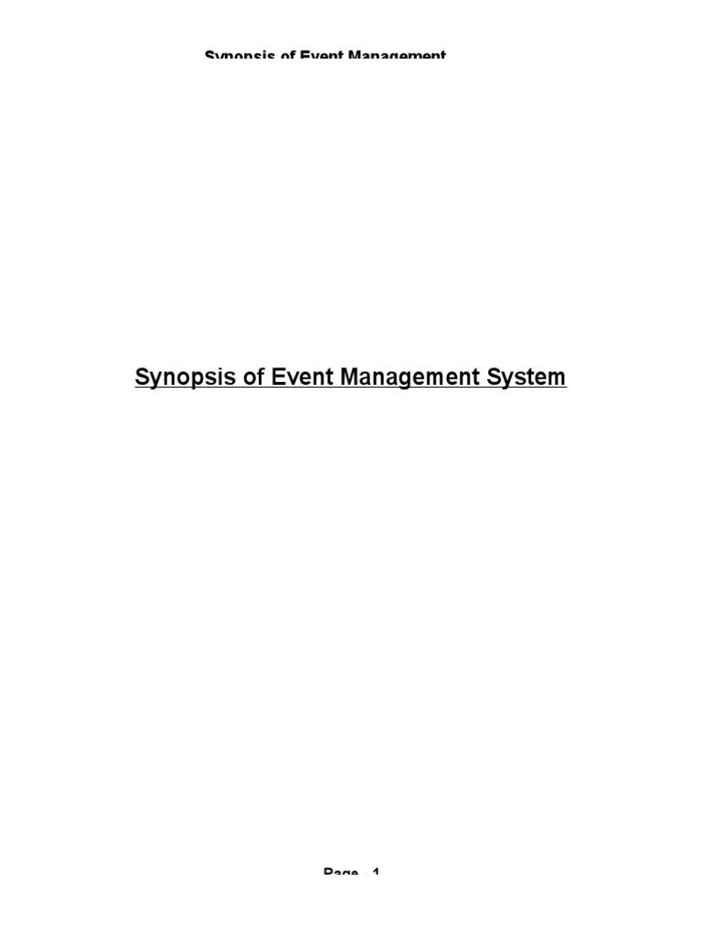 Event Management System Overview | PDF | Relational Database | Databases