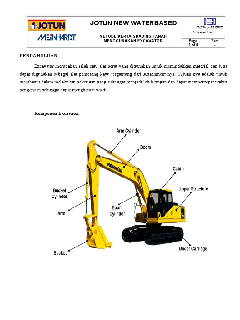 Metode Grading Tanah dengan Excavator | PDF
