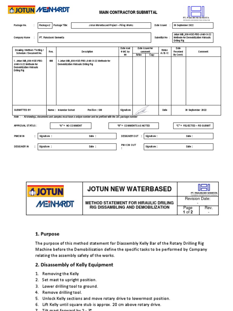 Jsa 1 | PDF | Drilling Rig | Crane (Machine)