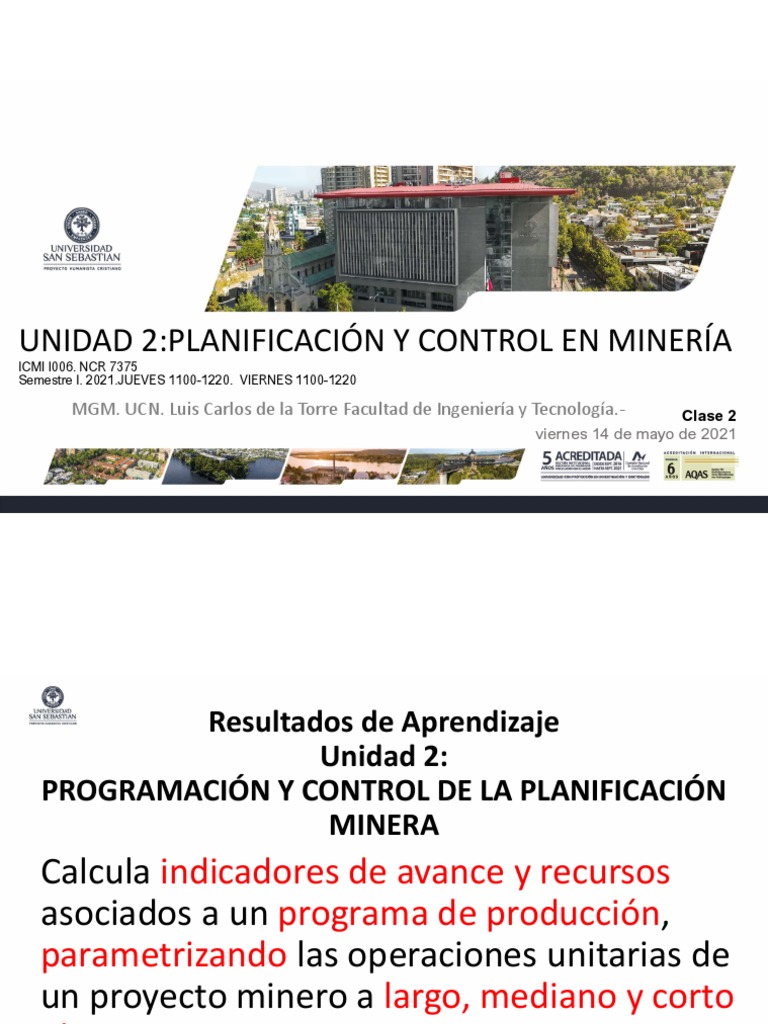 clase2_unidad2 | PDF | Planificación | Minería