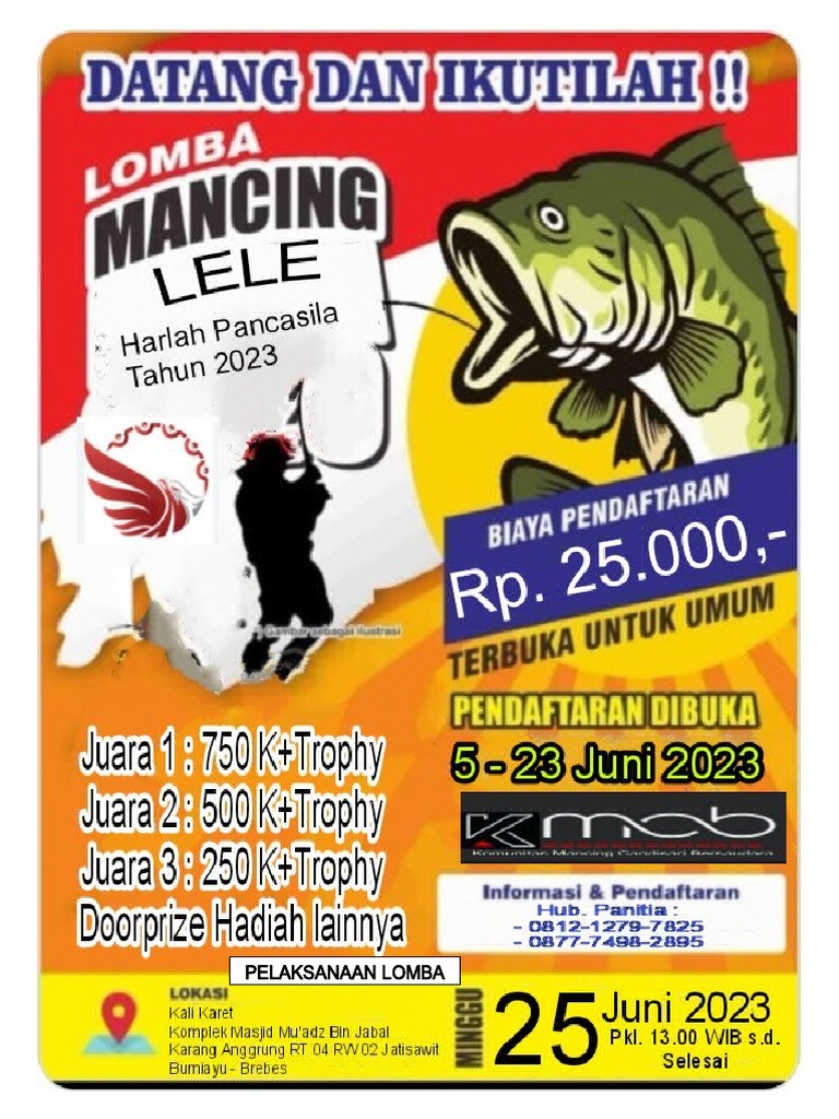 Pamflet Lomba Mancing | PDF