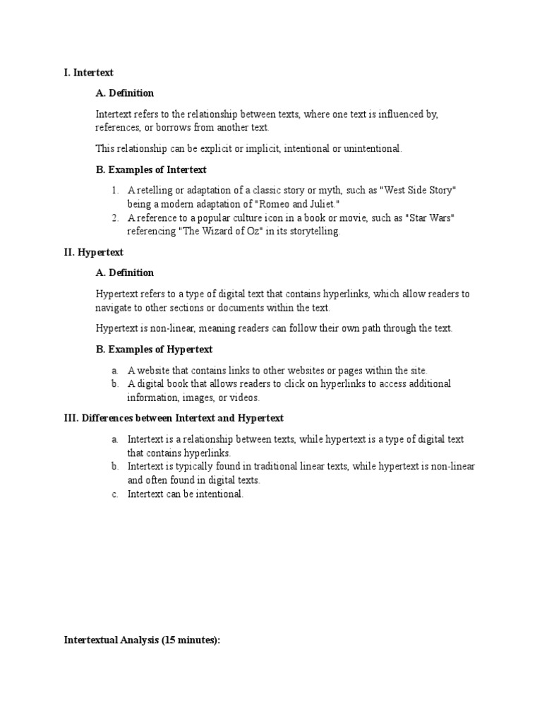 Intertext | PDF | Intertextuality | Hyperlink