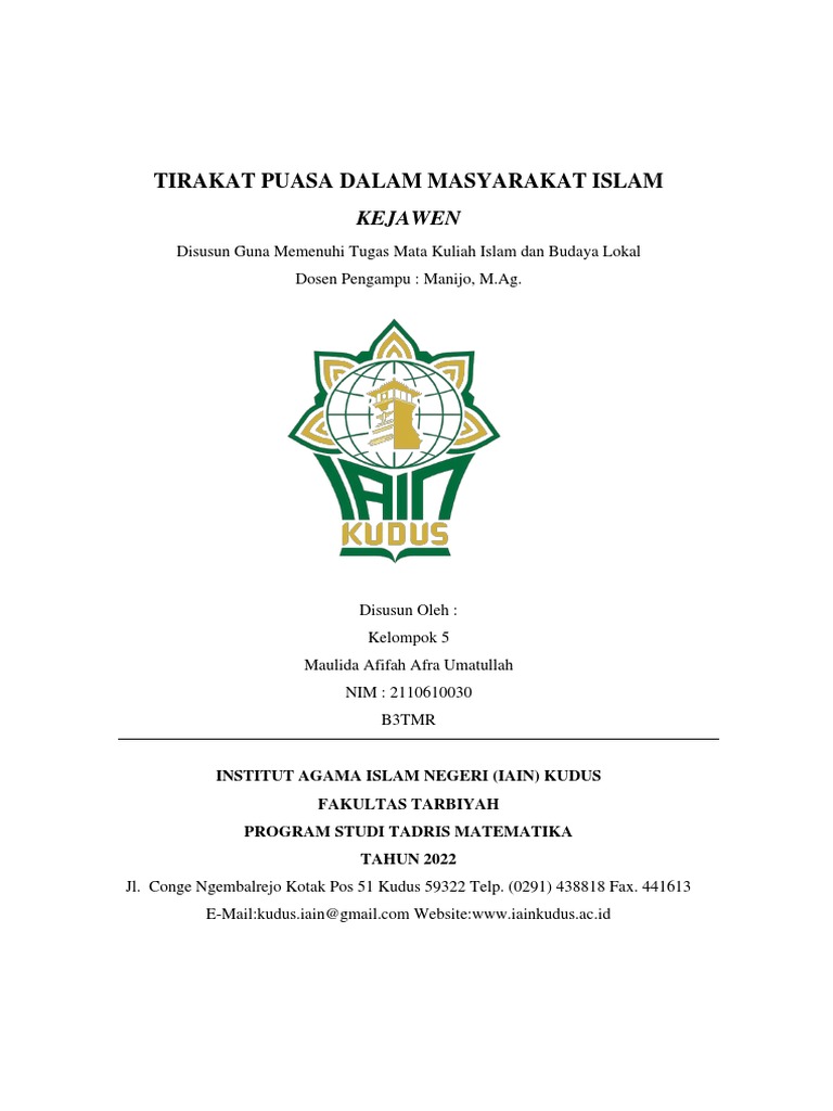 030 Maulida Afifah Afra Umatullah Makalah Ibl | PDF