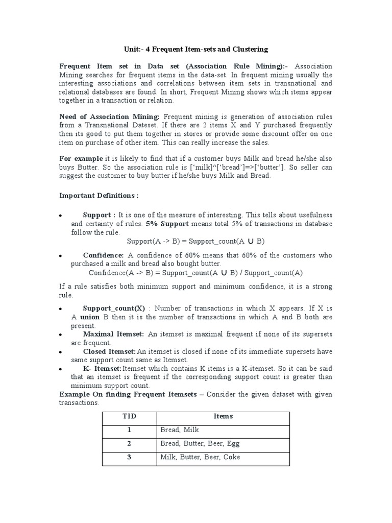 Data Analytics Unit 4 Pdf Cluster Analysis Algorithms And Data 9225