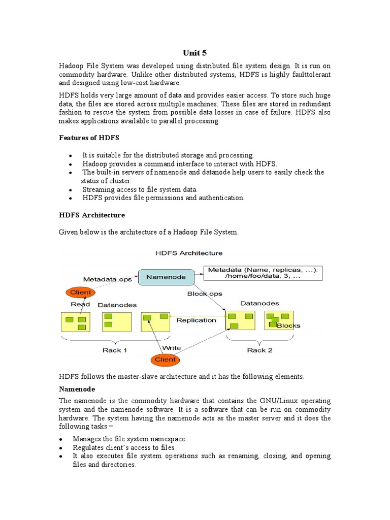 Data Analytics Units 5 | PDF | Apache Hadoop | Databases