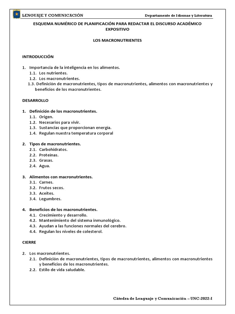 Tarea - Esquema Numérico de Planificación | PDF