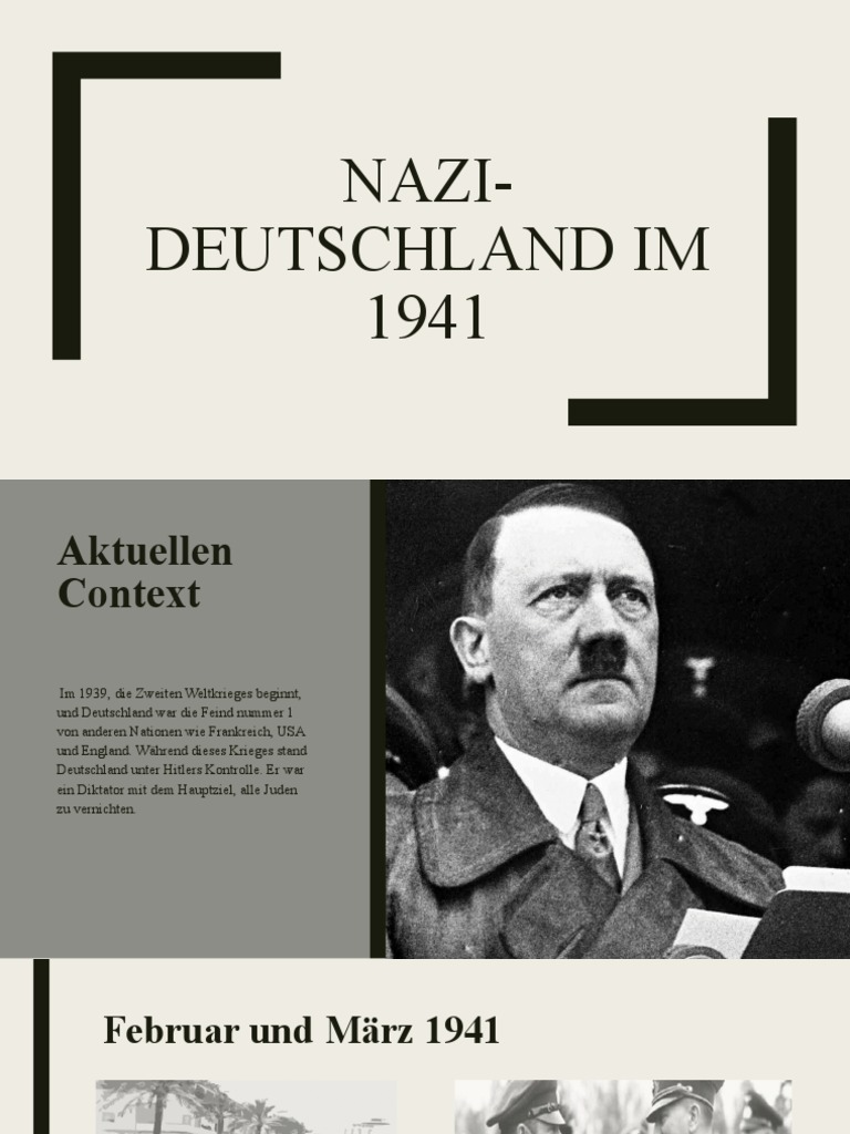 NAZI-Deutschland IM 1941 | PDF