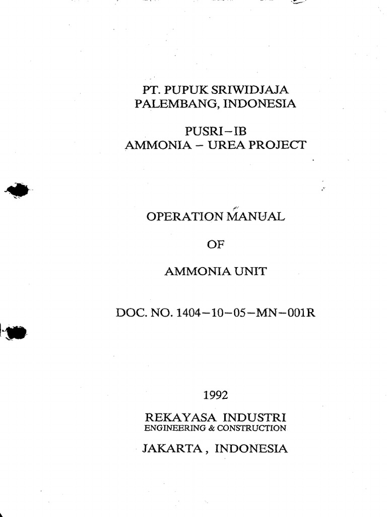 Operation Manual Vol. 1 | PDF