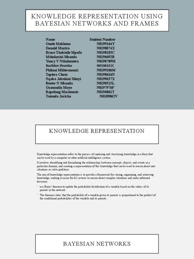 Bayesian Networks & Frames Guide | PDF | Bayesian Network | Knowledge ...