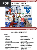 Work at Height - Toolbox Talk | PDF | Risk | Occupational Safety And Health