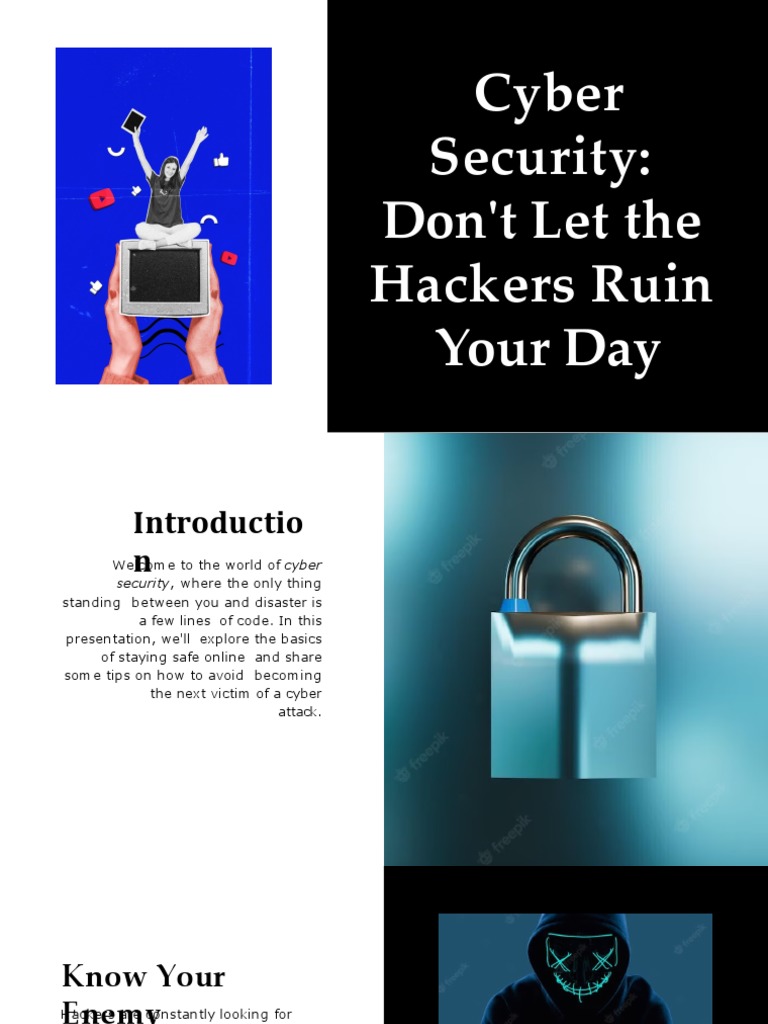Cyber Security Tips to Avoid Hackers | PDF | Games & Activities ...
