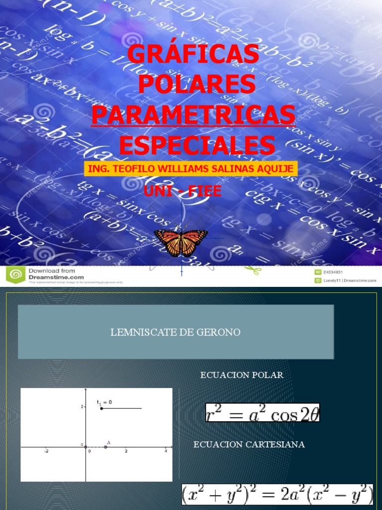 Gráficas de la Lemniscata de Gerono | PDF | Matemática Elemental ...