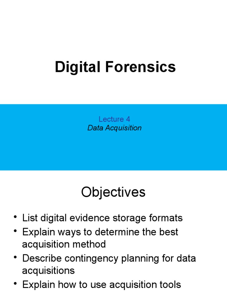 SCI4201 Lecture 4 - Data Acquistion | PDF | Computer Data Storage ... SCI4201 Lecture 4 - Data Acquistion | PDF | Computer Data Storage ...