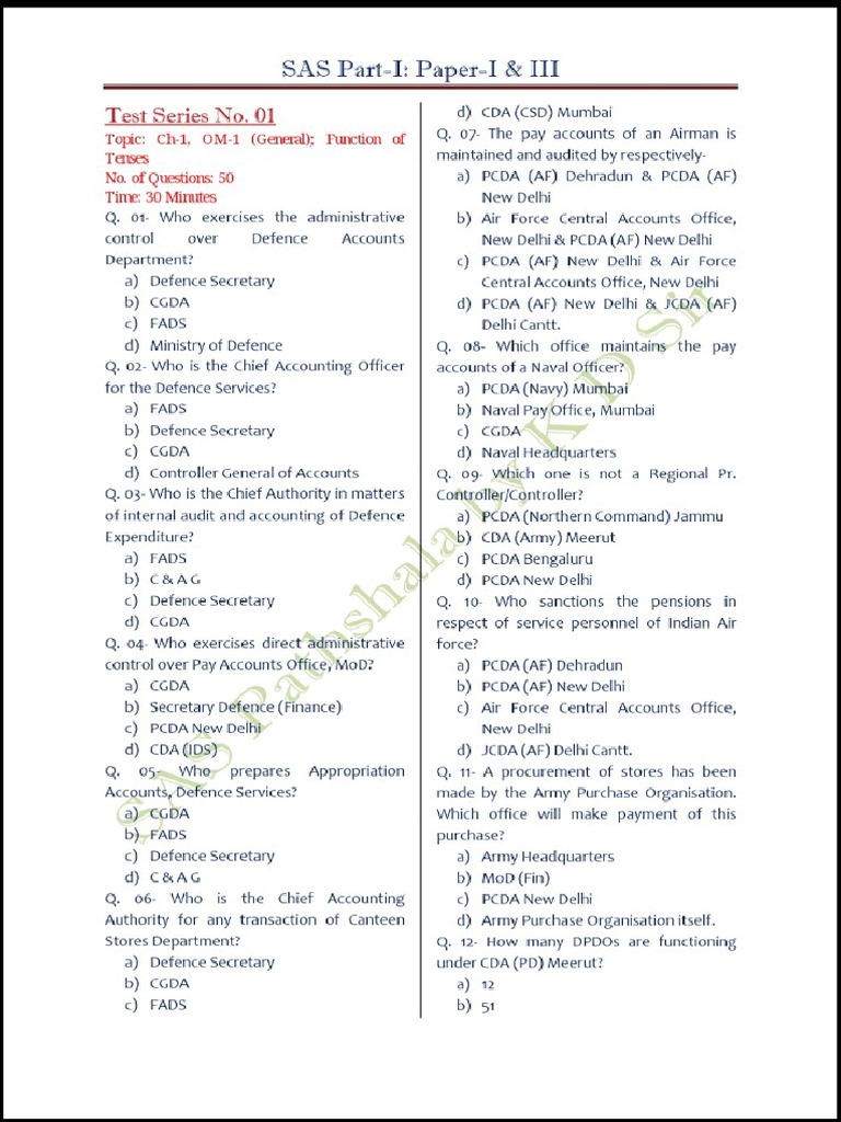 SAS EXAM - Test-1 | PDF