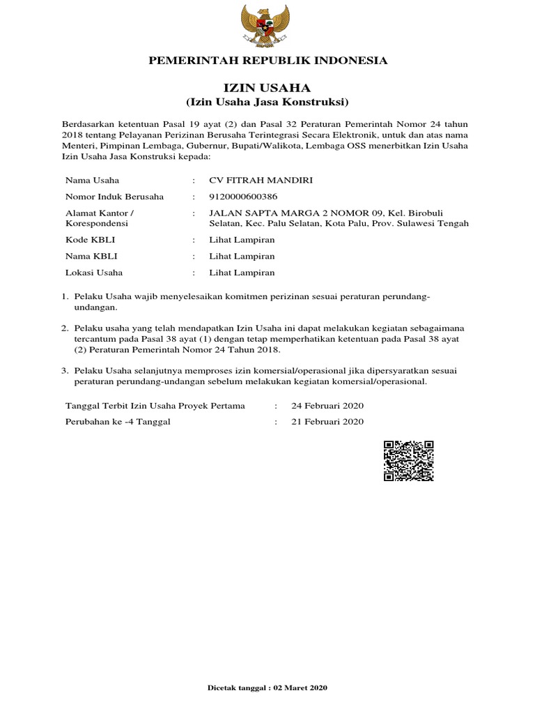 SIUJK Dan Lampiran | PDF