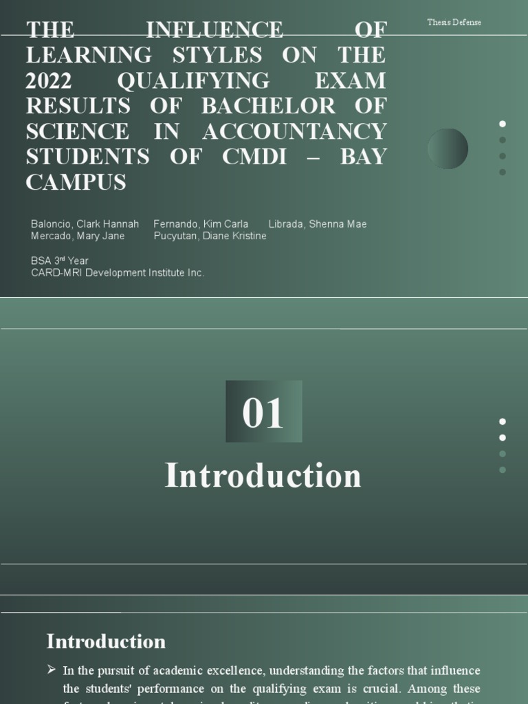 Group 4 - Bsa | PDF | Learning Styles | Cognition